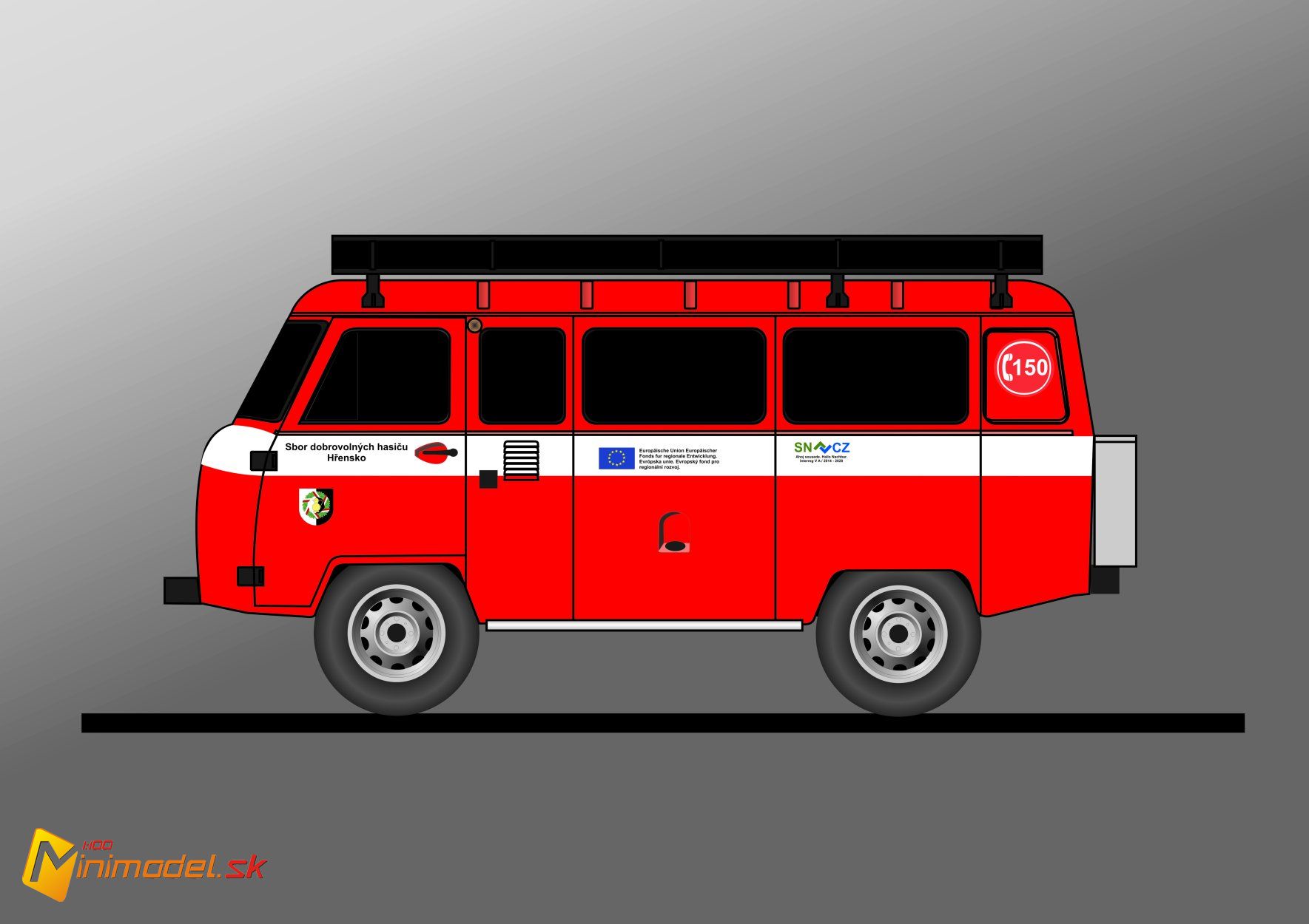 FE2364 UAZ 452 FIRE - Minimodel Web