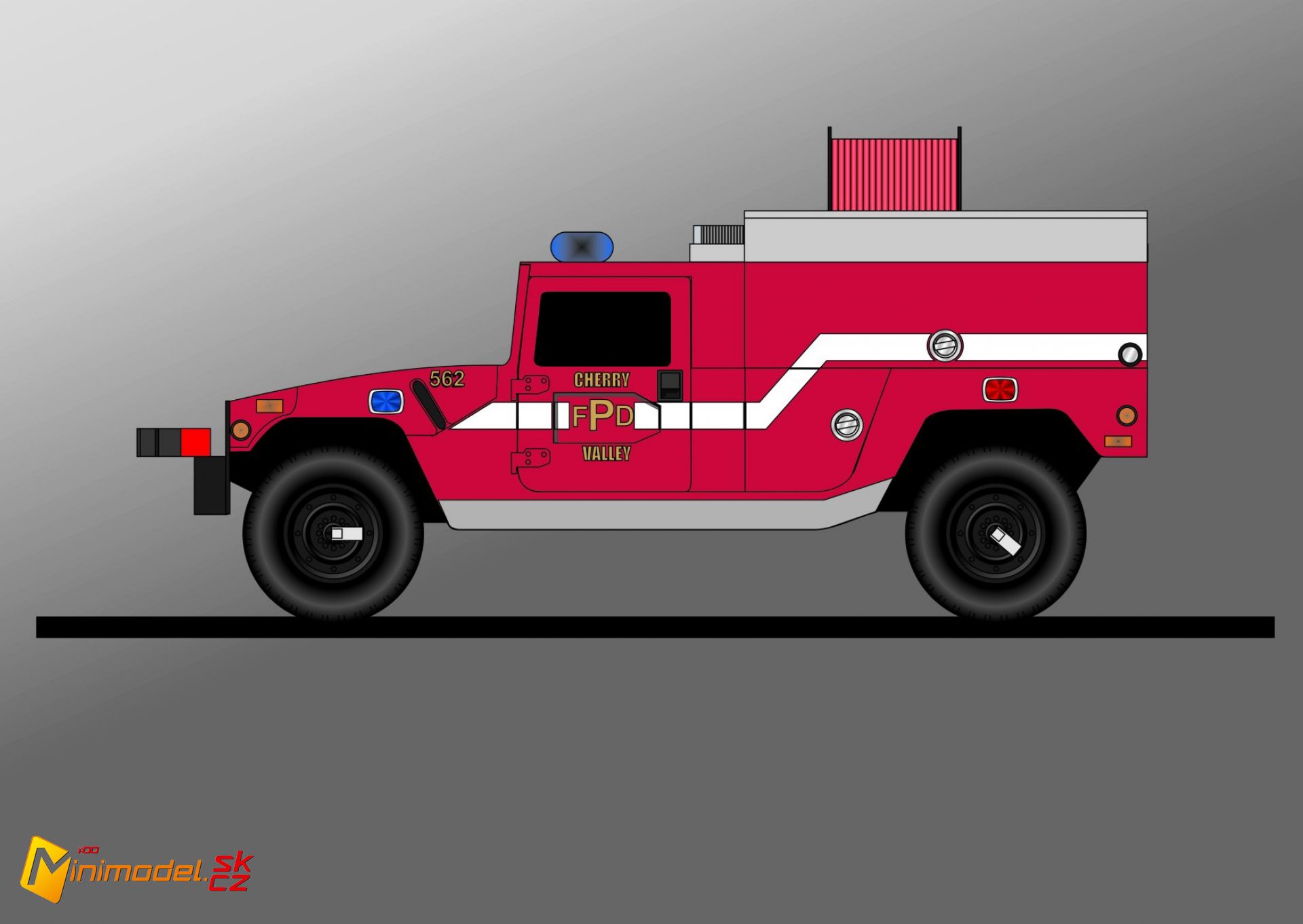 FE3535 HUMMER CHERRY VALLEY FPD - Minimodel Web