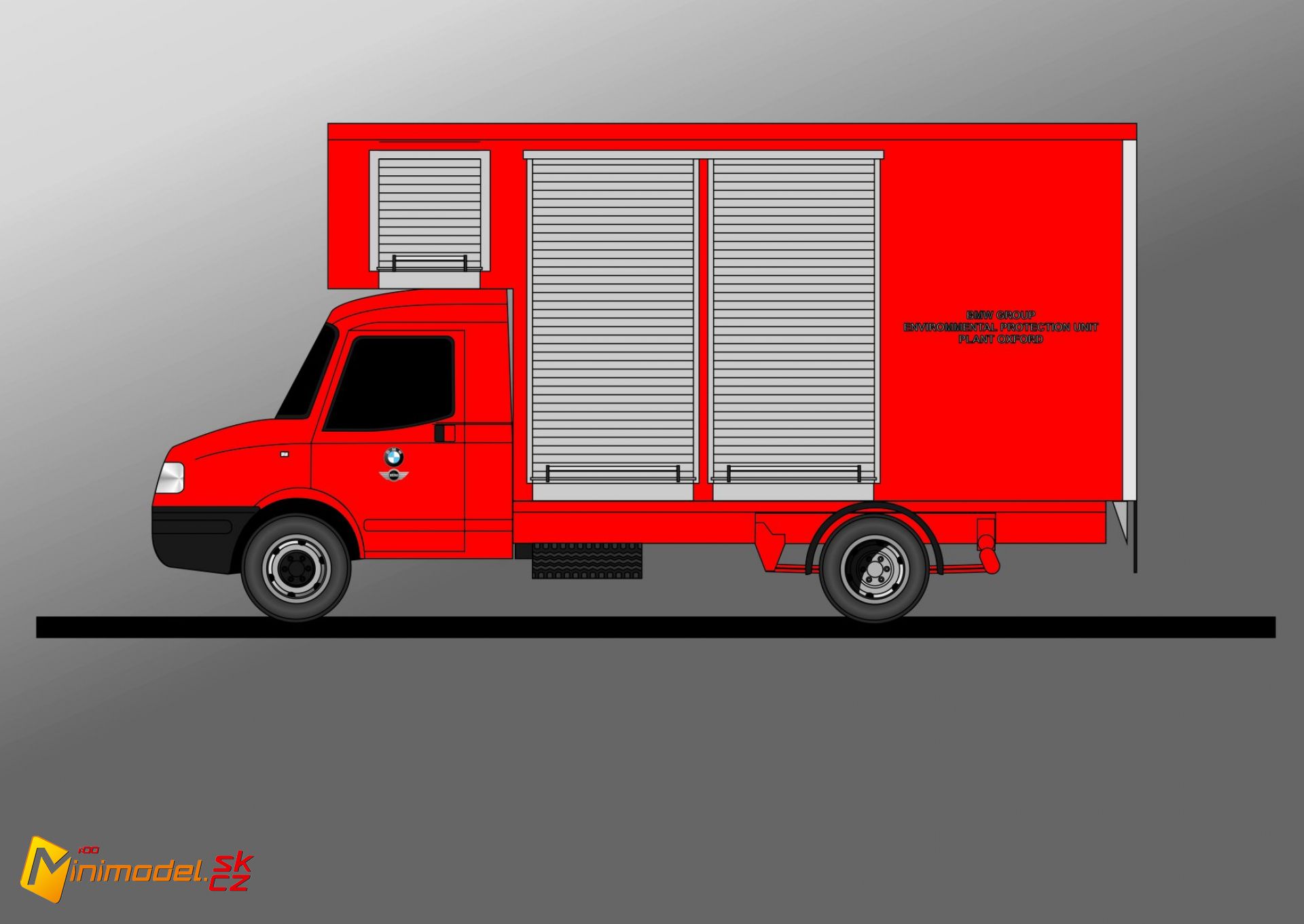 FE3880 LDV CONVOY BMW FIRE BRIGADE - Minimodel Web