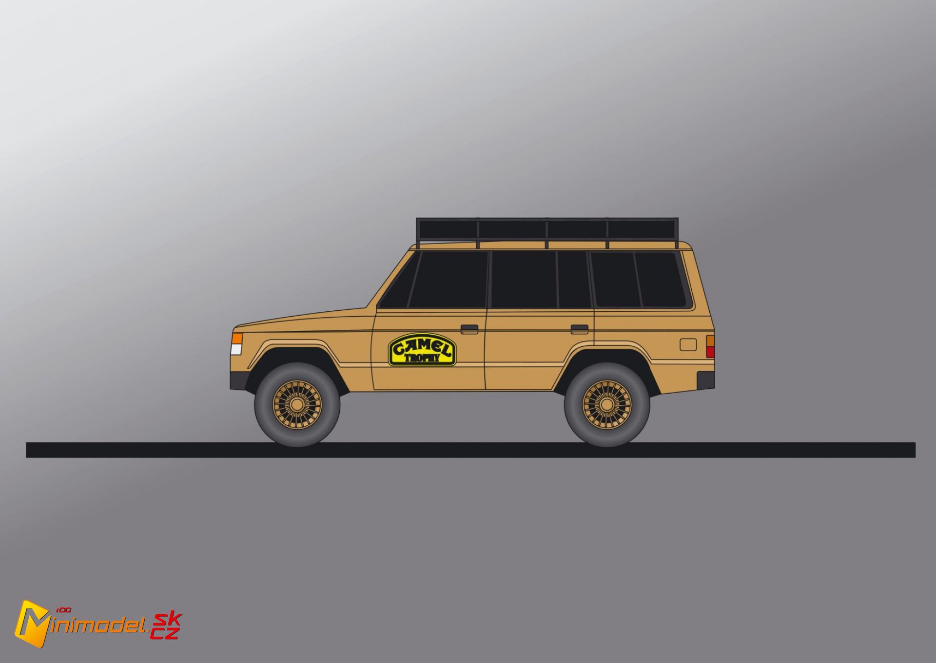 FE3384 MITSUBISHI PAJERO CAMEL TROPHY - Minimodel Web