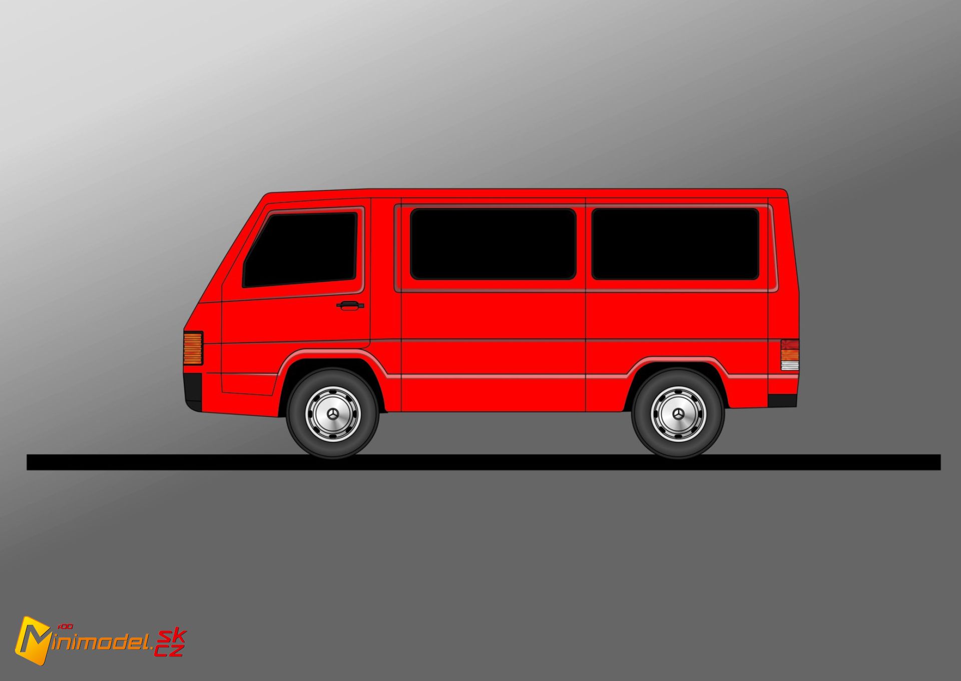 FE3807 MERCEDES MB 100 D - Minimodel Web
