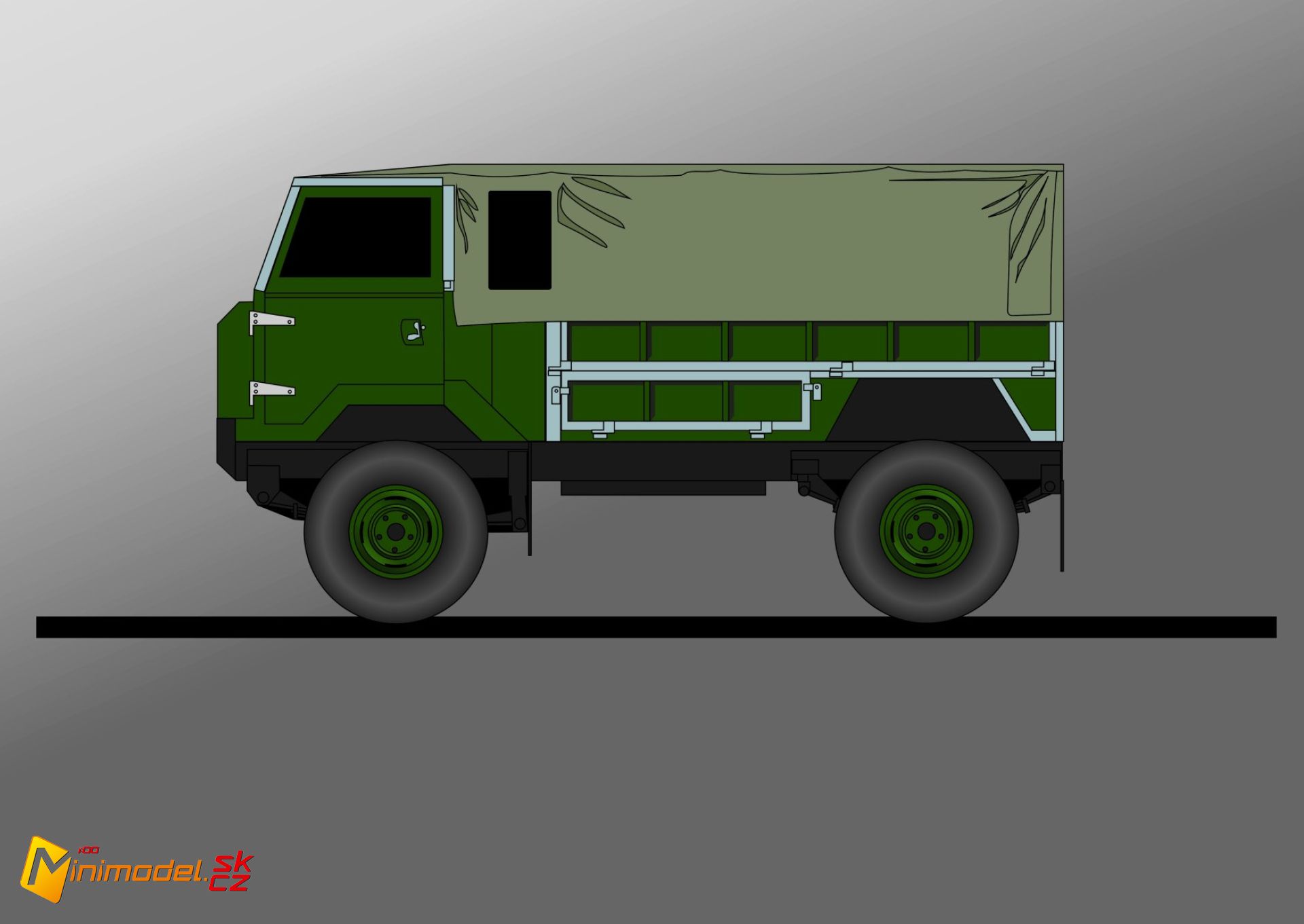 FE3856 LAND ROVER FORWARD CONTROL - Minimodel Web