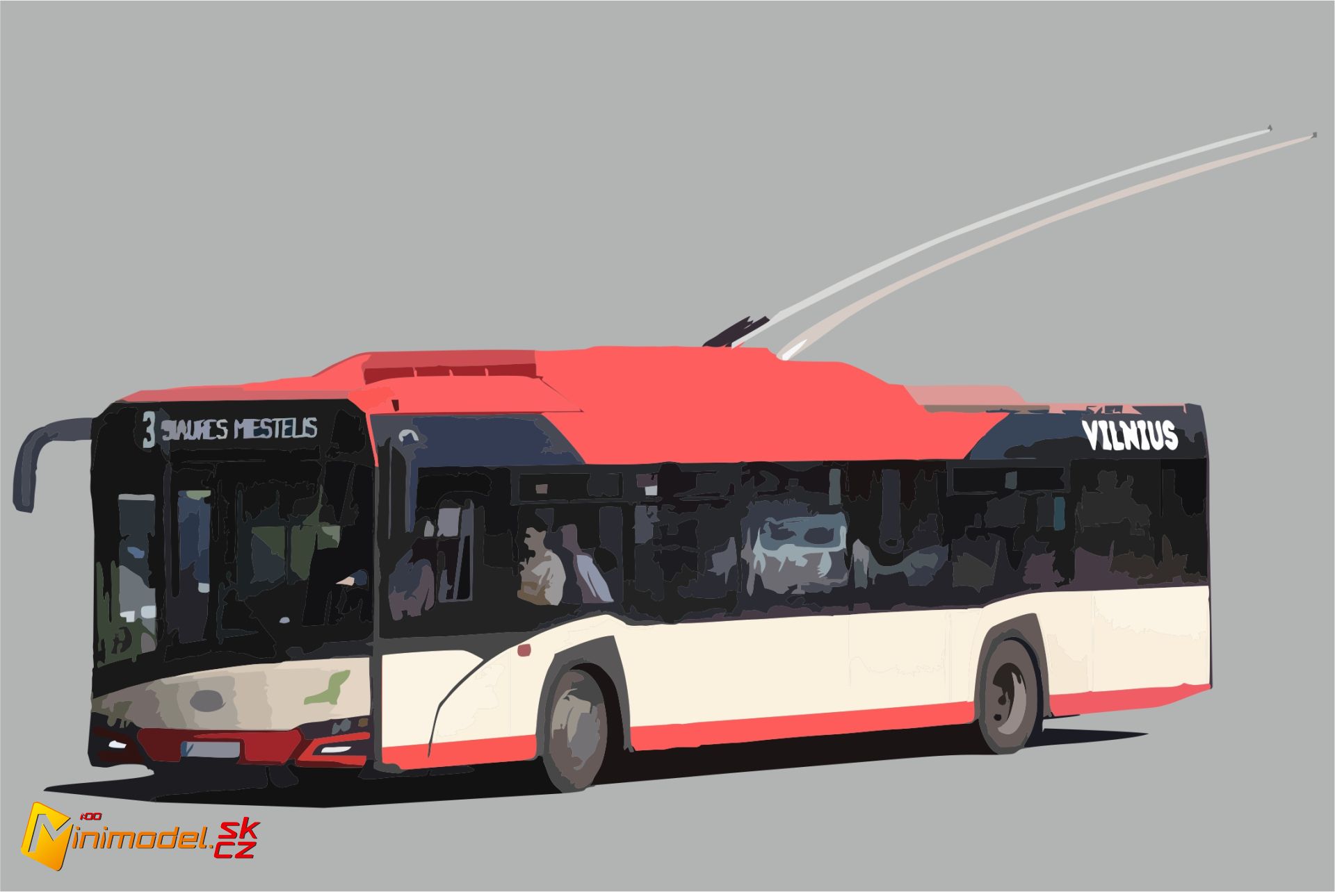 IMIS 004/22 Solaris Trollino IV 12 Škoda VVT Vilnius - Minimodel Web